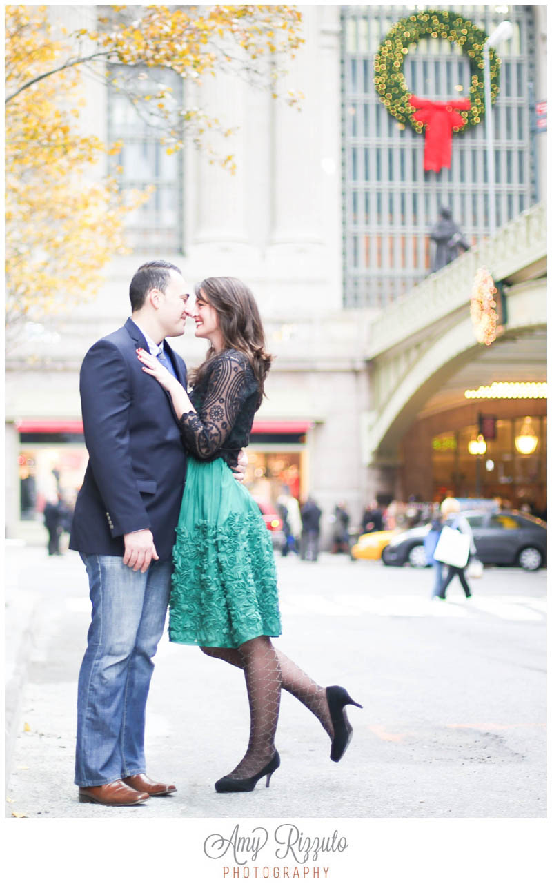NYC GRAND CENTRAL ENGAGEMENT : KRISTEN + WILL - Amy Rizzuto Photography